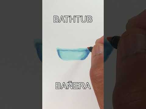 Learn Spanish! ¡Aprenda Inglés! BATHTUB : LA BAÑERA