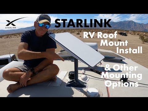 Starlink RV Roof Mount Install + Review Of Other Starlink Mount Options
