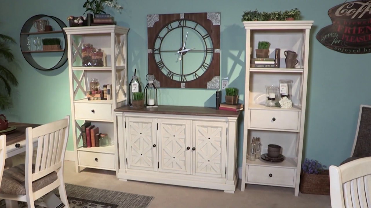 Bolanburg White and Gray Display Cabinet from Ashley | Coleman Furniture