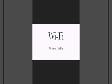Wi-Fi Full form #wifi #wififullform