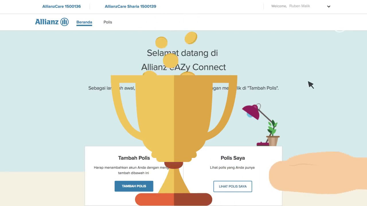 Cara daftar portal nasabah melalui Eazy Connect Allianz