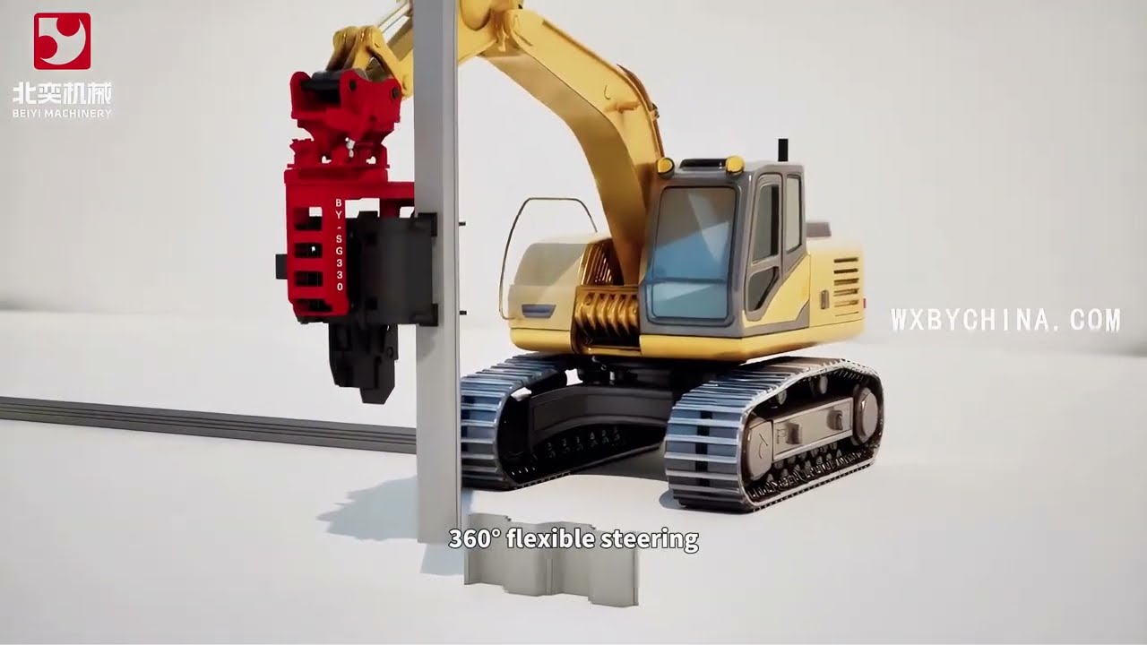 Hydraulic Side Grip Vibratory Hammer for Sheet Pile Driving and Extraction