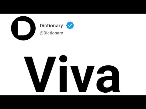Viva Meaning In English