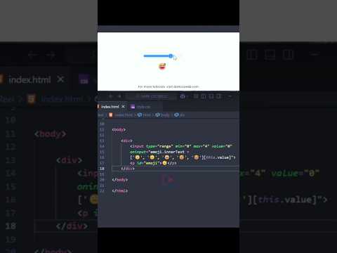 Range Calculate using HTML CSS and JavaScript #coding #python #javascript #programming #css #html5