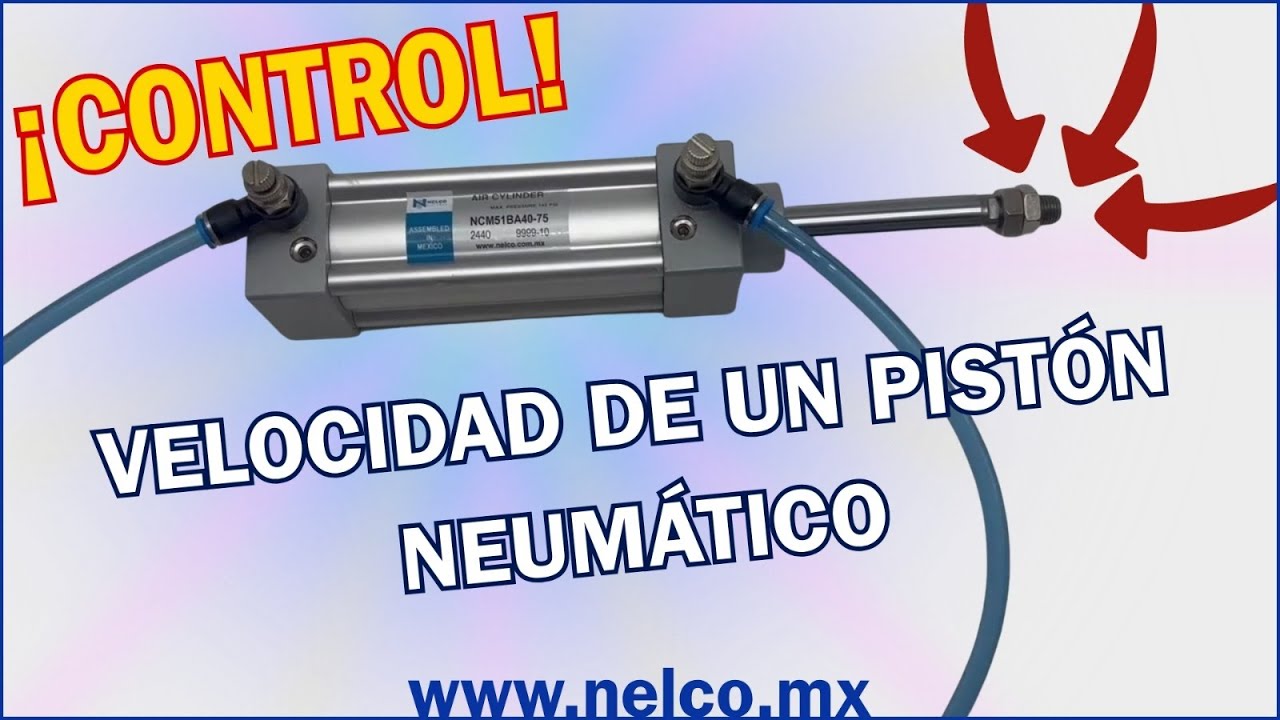 ¿Cómo controlar la velocidad de un cilindro neumático doble efecto?