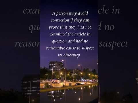 Constitutional Chronicles: Prohibition of publication of obscene matter