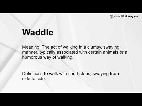 Waddle Meaning