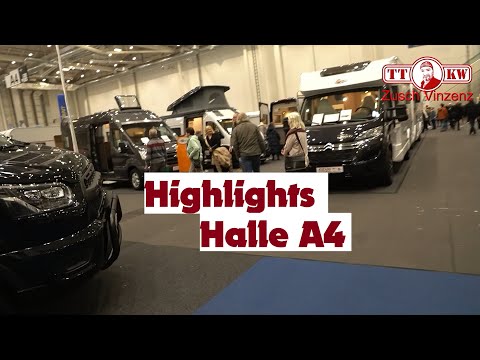 Die Highlights + Kompletter Rundgang Halle A4 auf der Caravaning Messe Hamburg 2023 Wohnmobil + Co