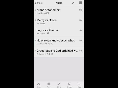 How to Use Notes in the YouVersion Bible App