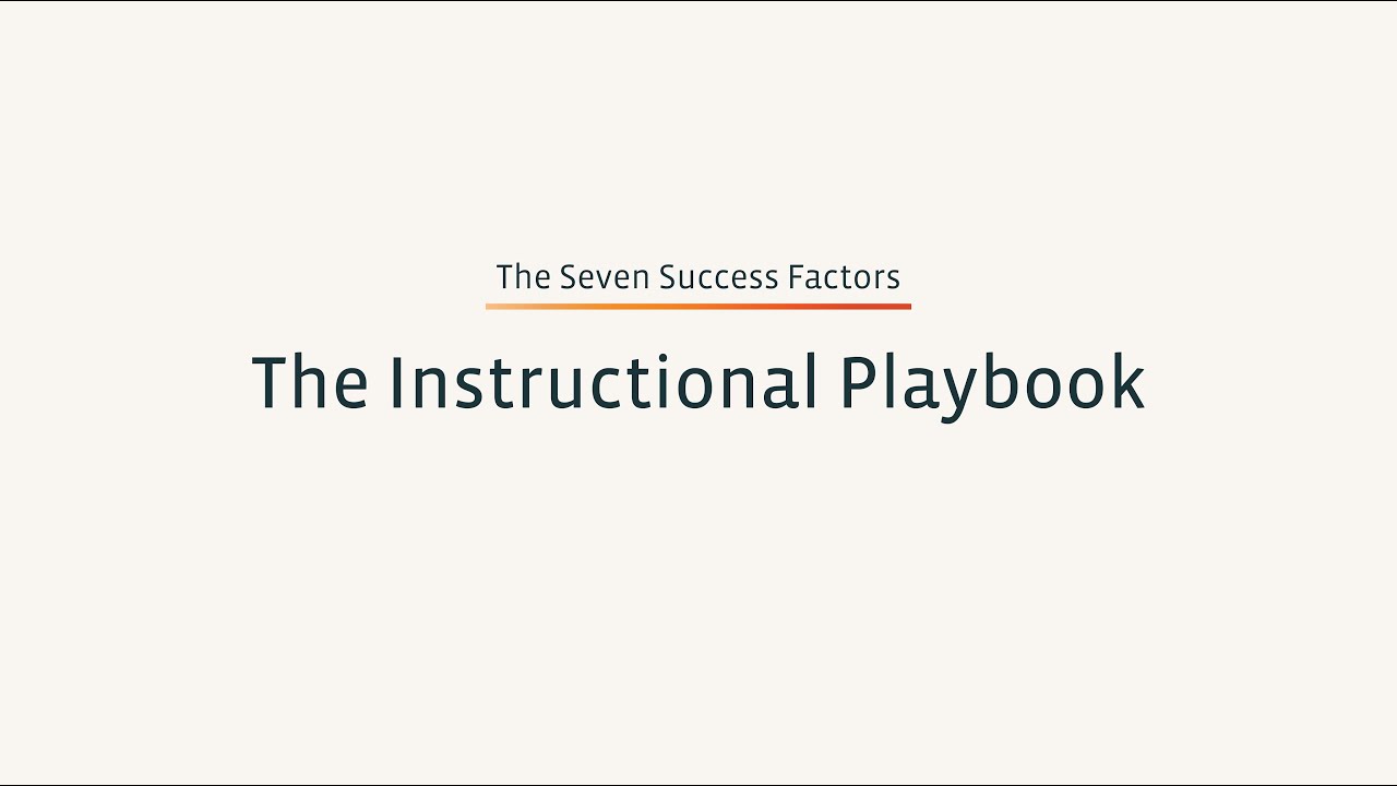 Seven Factors for Coaching Success - The Instructional Playbook
