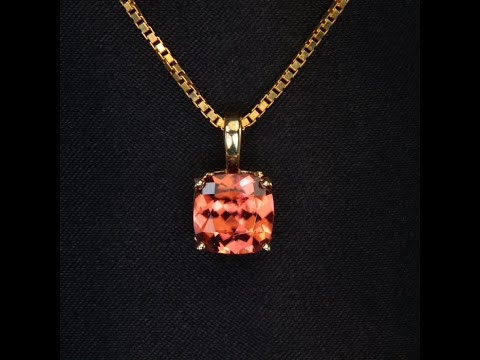 14K Yellow Gold Imperial Zircon Pendant