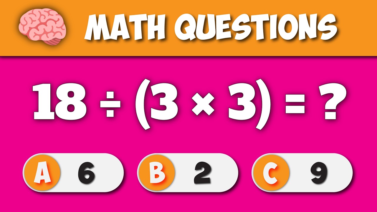 60 Fun Math Quiz Questions | Easy to Impossible 🧠 Test Your Brain (PEMDAS & BODMAS Challenge)