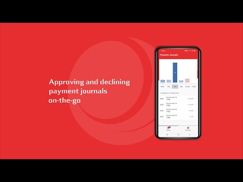 AMC Banking mobile app - Approve or decline payment journals on-the-go