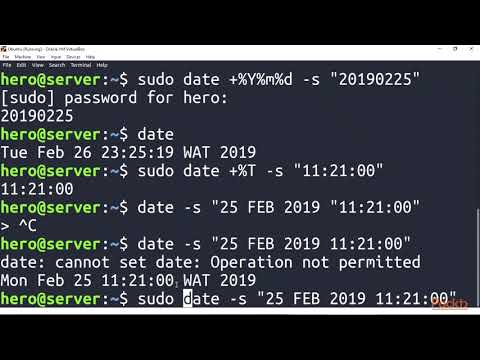 Learn Learning Linux 5 for System Administration Time and Date Manipulations via Terminal ...