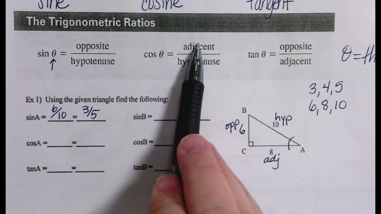 Right Triangle Trig Basics