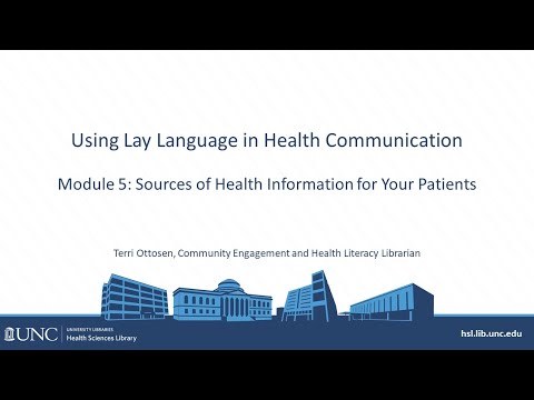 Module 5: Sources of Health Information for Your Patients