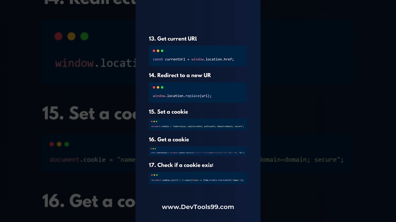 Best JS Snippets #javascript #js #coding #snippet devtools99 #devtips #devtricks