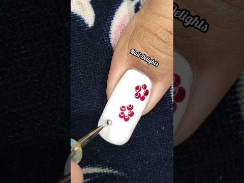 Nail art using dotting tool only #shorts #shortvideo #nailart #naildesigns #viralvideo Nail Delights