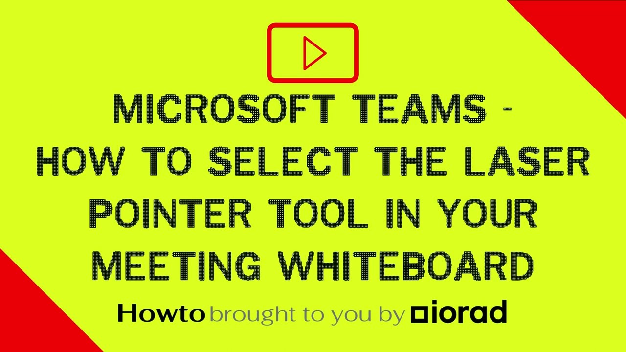 Microsoft Teams - How to select the laser pointer tool in your meeting whiteboard