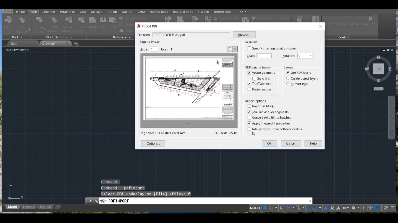 Simplest and Most Accurate way to convert from PDF to DWG