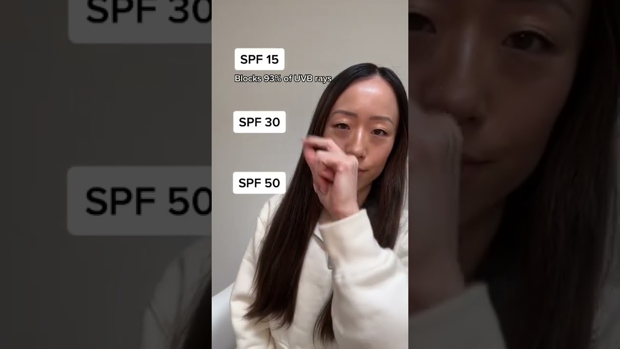 Did you know this about SPF 15, 30, and 50? #shorts