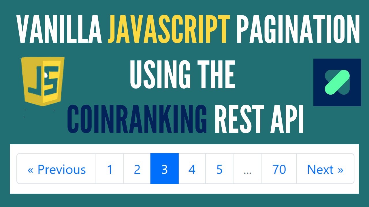 Pagination in Vanilla JavaScript using a REST API