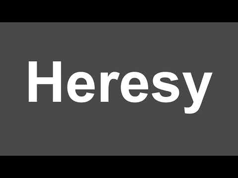 How to Pronounce Heresy | Heresy Pronunciation | How to Say Heresy