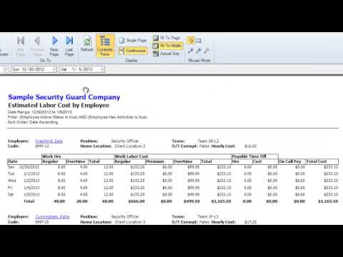 Snap Schedule Employee Scheduling Software Video - Comprehensive Reports