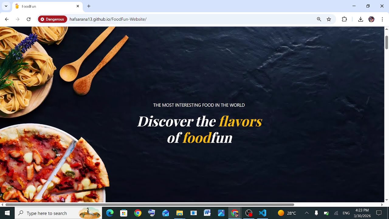 Building a Food Website with HTML, CSS, and JavaScript | Perfect For Beginners | Using HTML, CSS