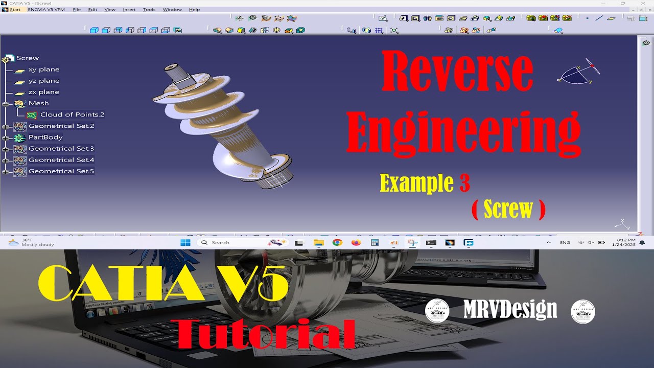 Reverse Engineering - Example3 (Screw)