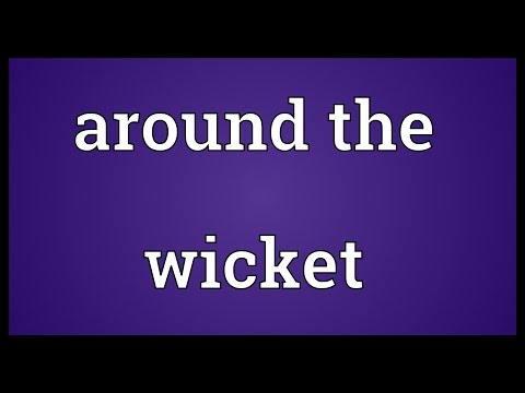 Around the wicket Meaning