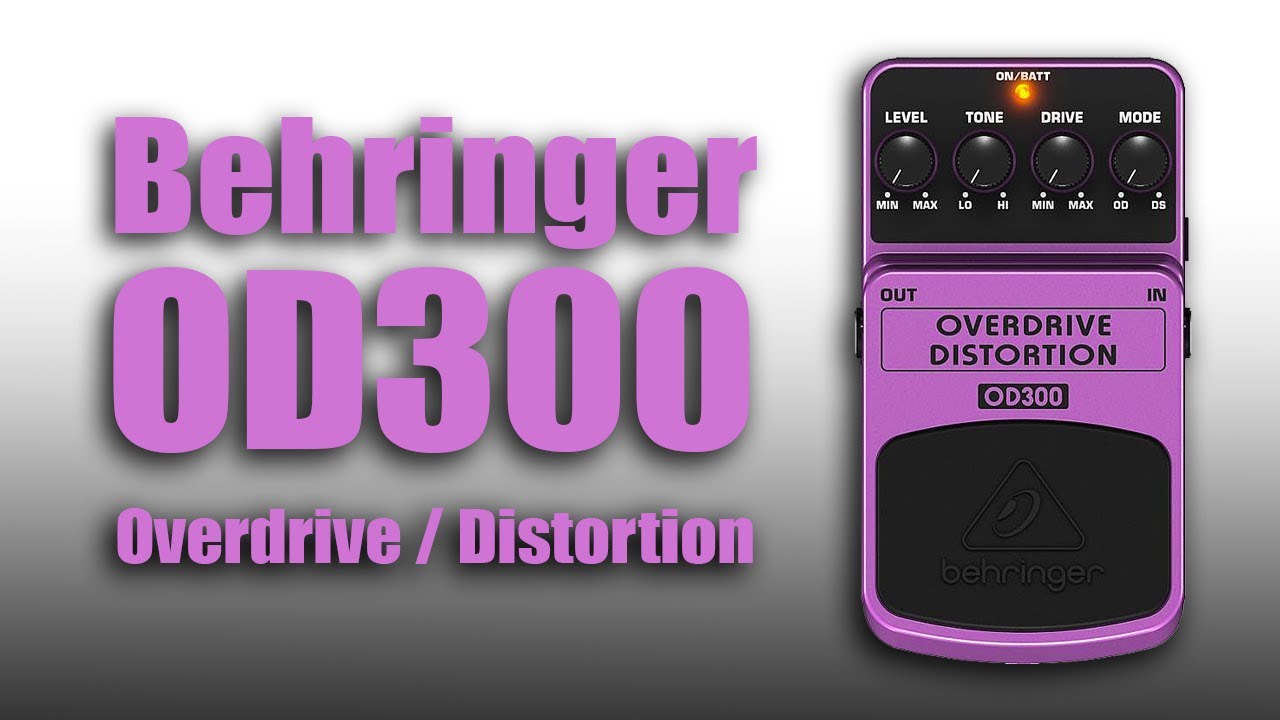 Behringer Overdrive/Distortion OD300 педаль овердрайв купить в Москве в ...