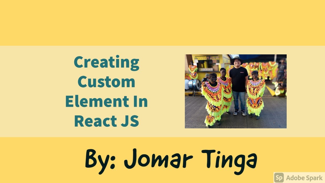 Date Picker Custom Element React JS - Tutorial