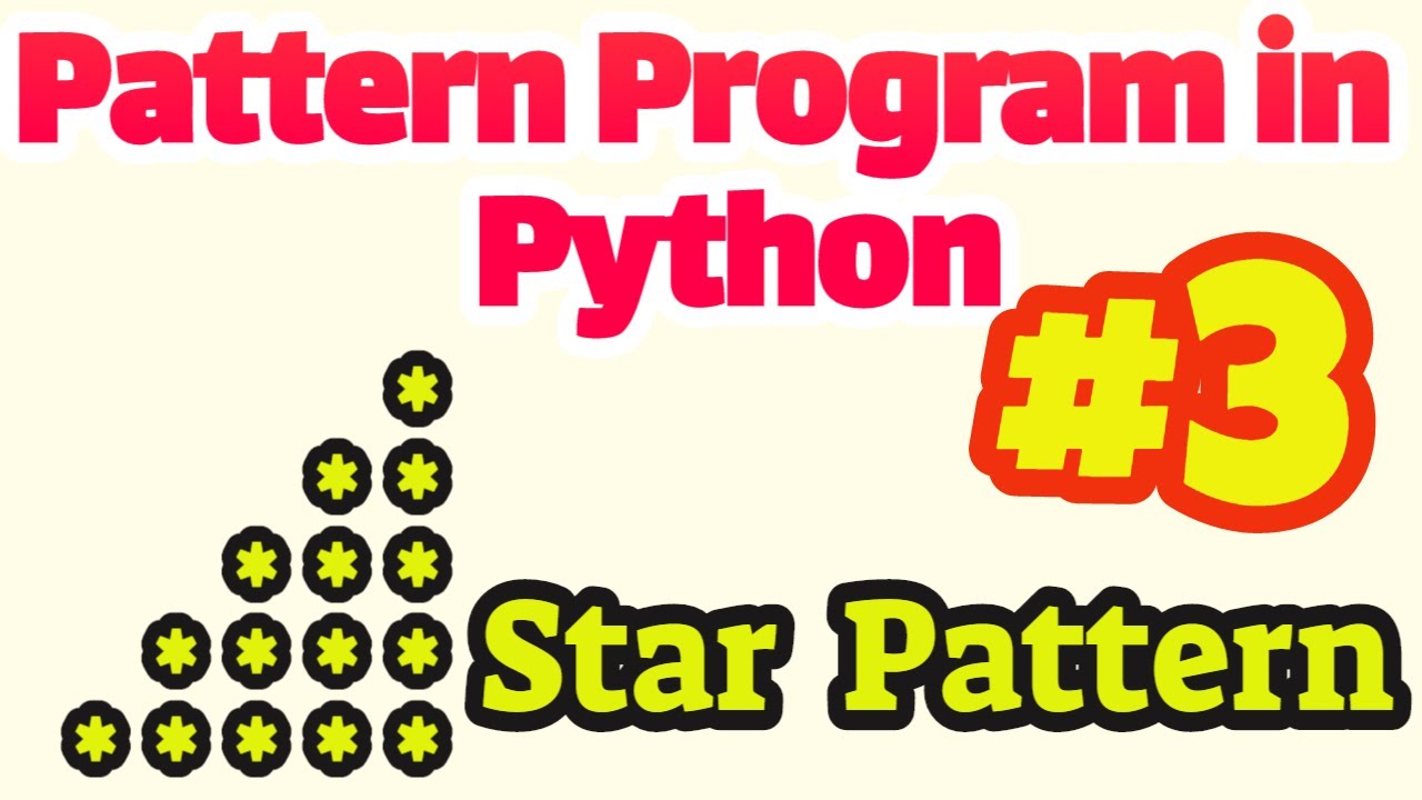 Pattern Program in Python #3: Star Pattern(Right indent Triangle)