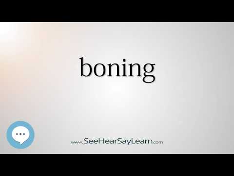 boning - Smart & Obscure English Words Defined 🗣🔊