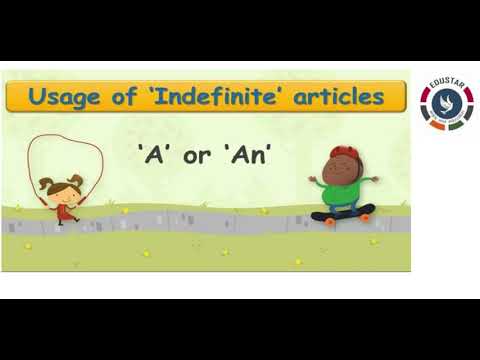 Class.6 : ENGLISH : Grammar : Chapter 3 : Articles : Part-1