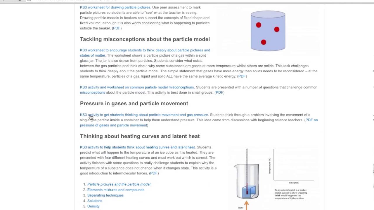 Free science teaching resources from the  science teacher