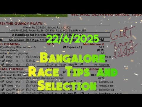 Bangalore Race Tips and Selection || The Zavary S. Poonawalla Colts Championship Stakes (Gr.1)