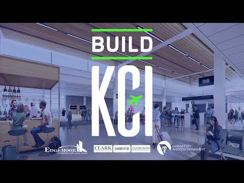 Kansas City International Airport New Terminal Departure Lounge Flash Forward Video February 2022