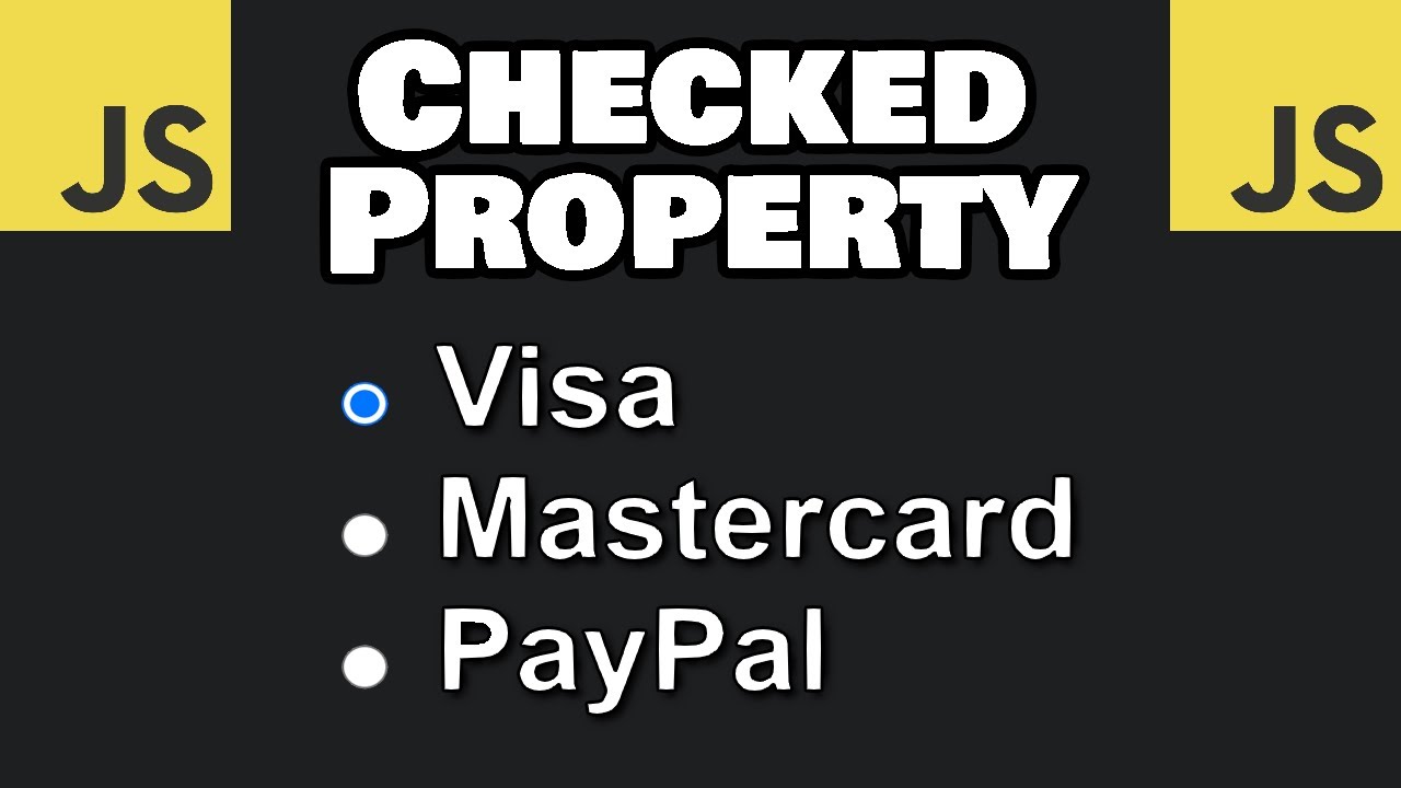 The JavaScript checked property is easy ✅