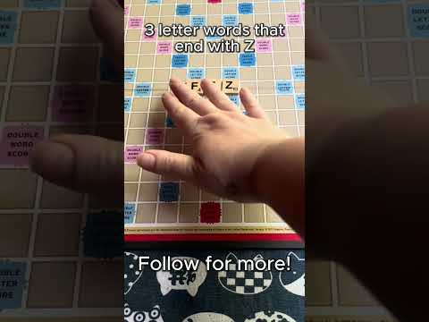 3 Letter Words that Use the Z in #scrabble