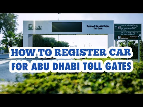 How to Register Car for Abu Dhabi Toll Gates | Darb Installation Guide