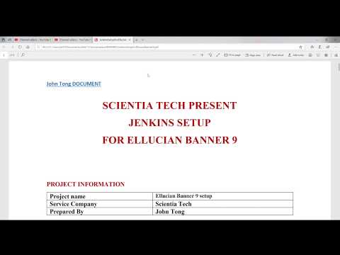 Ellucian Banner 9 Setup Part 2 Jenkins Setup for Banner 9