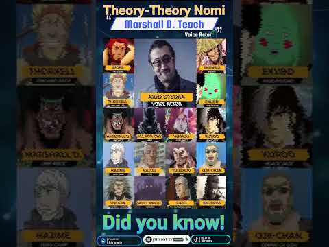 Black beard and Yuujirao father of Baki are the same voice actor Akio Otsuka #blackbeard #onepiece #