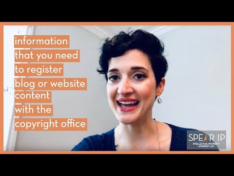 Info You Need to Register Blog or Website Content with the Copyright Office | Minute Law | Sp