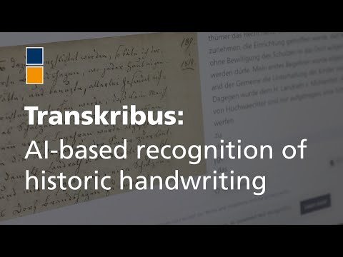 Transkribus: AI-based recognition of historic handwriting