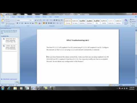Routing Information Protocol RIPv2 Troubleshooting Lab 2