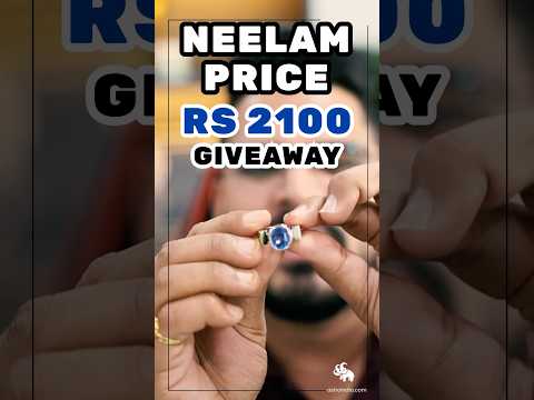 Rs 2100 Giveaway: Guess the Price of This Blue Sapphire (Neelam) Gemstone