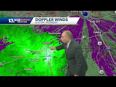 Severe T'storm Watch until 10 pm, more storms in Alabama's weather forecast for Tuesday