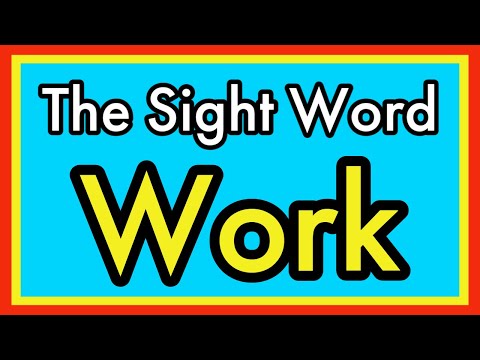 The Sight Word Work | Sight Word Song | Nitty Gritty Phonics Work | Trick Word Work